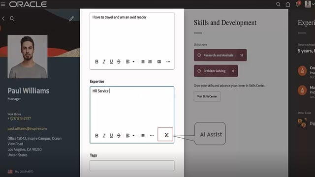 Sneak peek into AI in Oracle HCM Cloud
